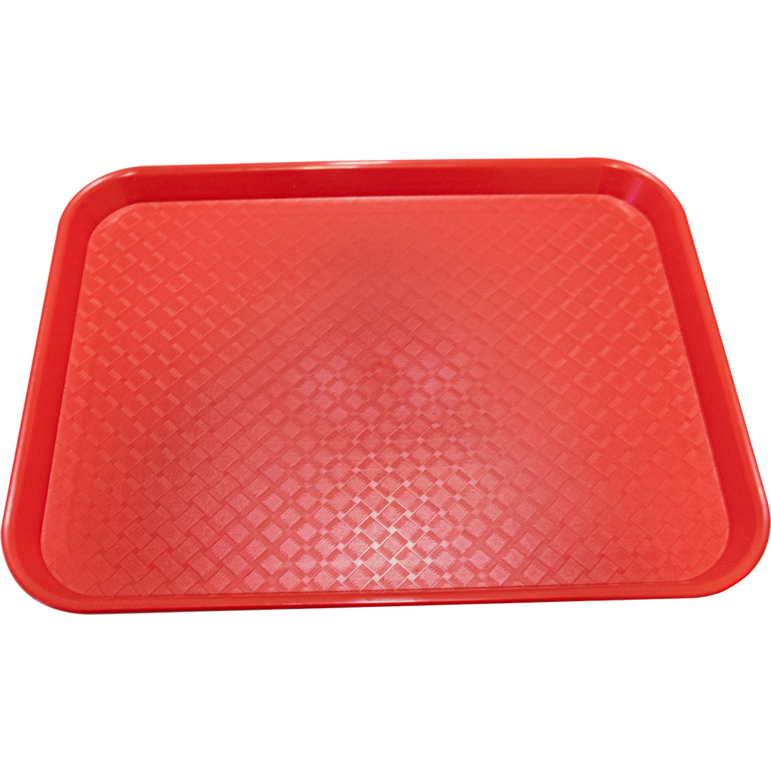 La Industrial - Charola De Servicio 14 X 18 Pulgadas, Polipropileno, Roja